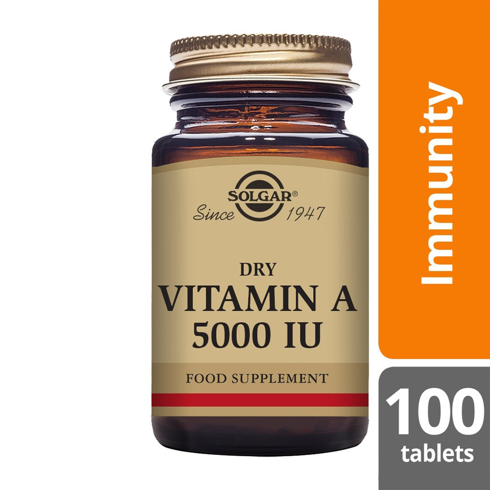 DRY VITAMIN A 5000 IU tabs 100s | Health Corner